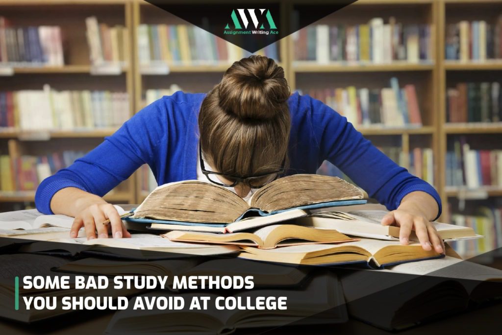 Some Bad Study Methods You Should Avoid at College